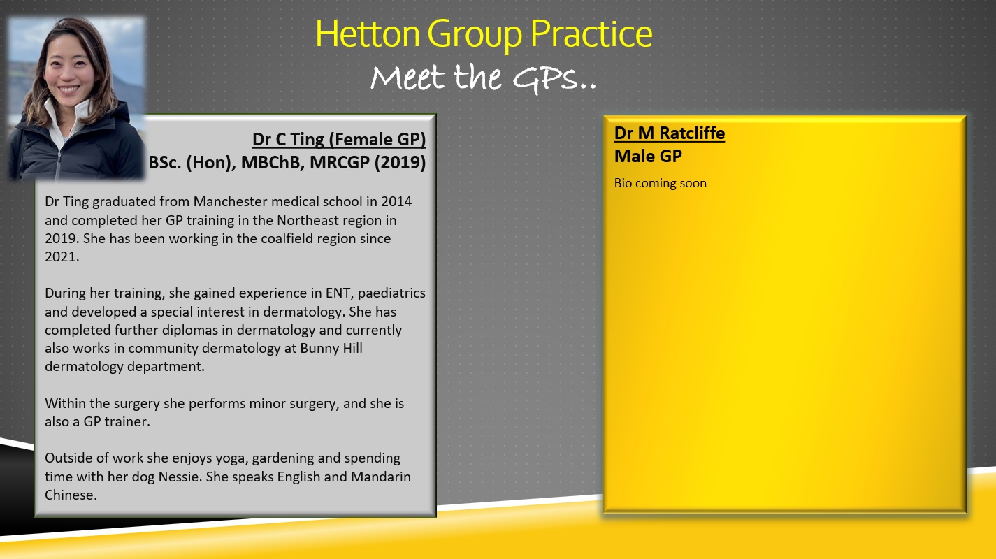 Meet the Team - Hetton Group Practice